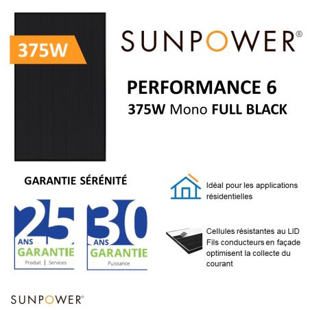 Panneau 375W PERFORMANCE 6 | Market Maker Energy